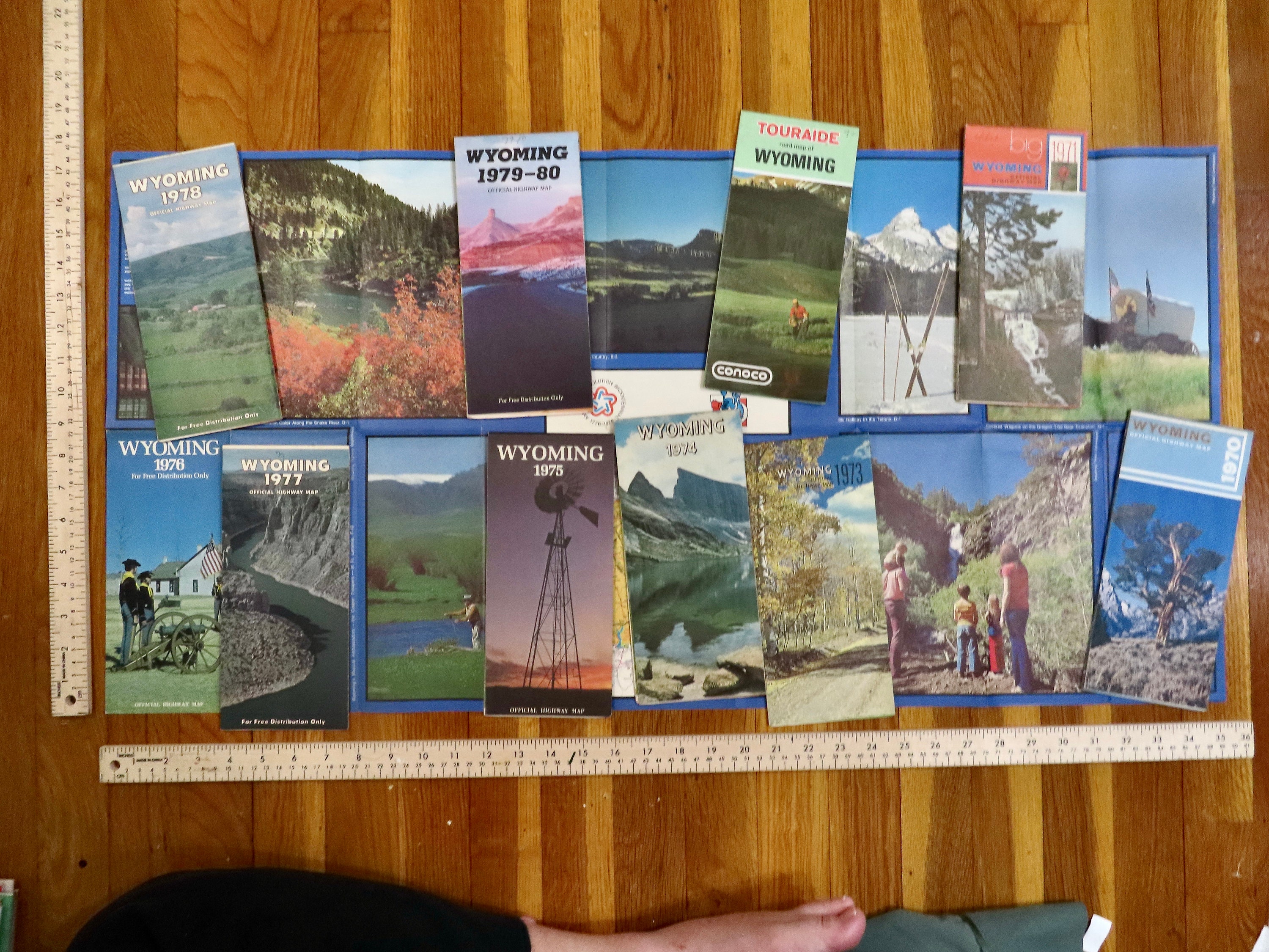 Wyoming Maps Vintage Altas USA 40s 50s 60s 70s 80s 90s Oil Gas Road BUY ...