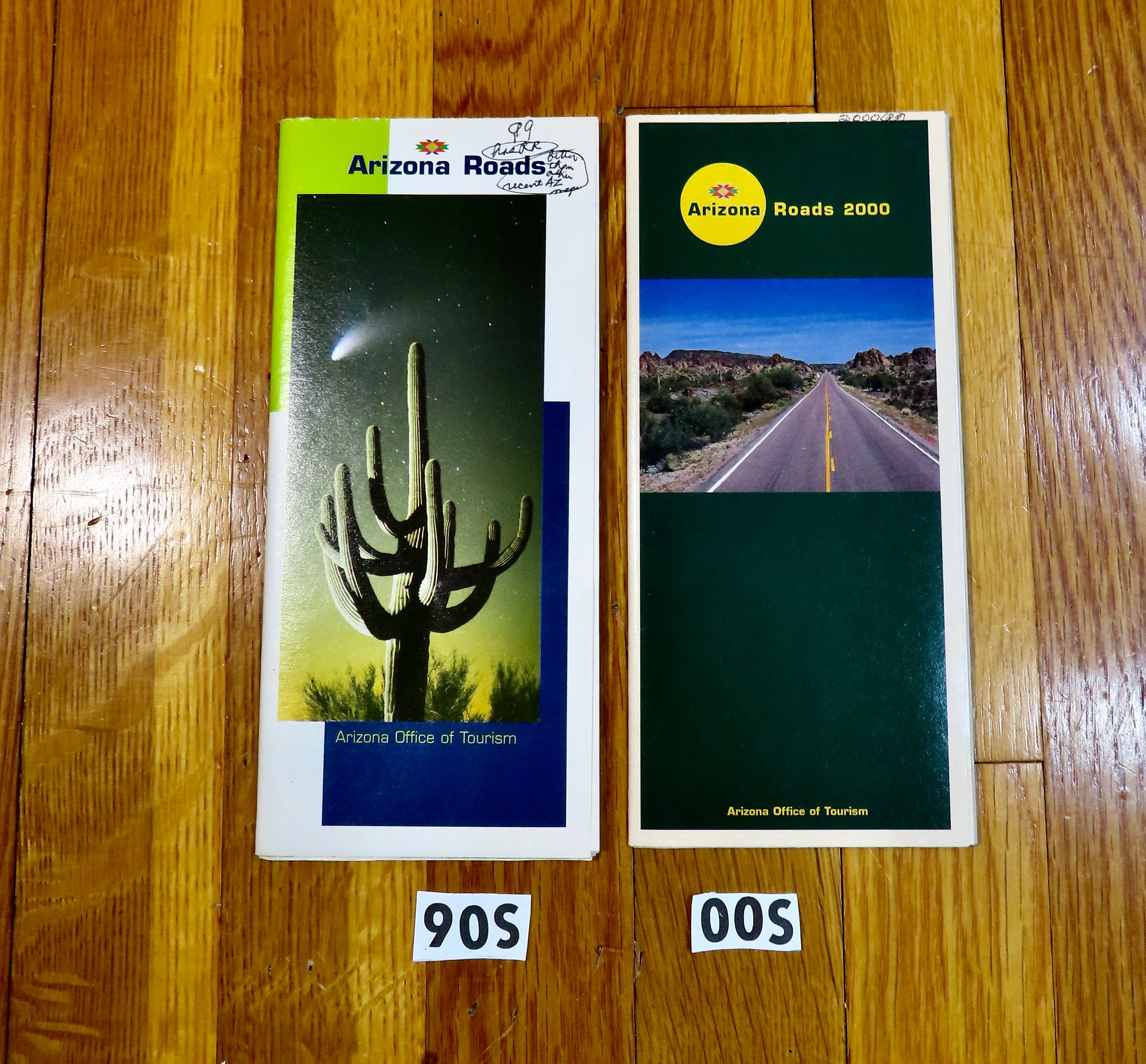 Arizona State Highway Maps Vintage Altas 50s 60s 70s 80s 90s Oil Gas ...