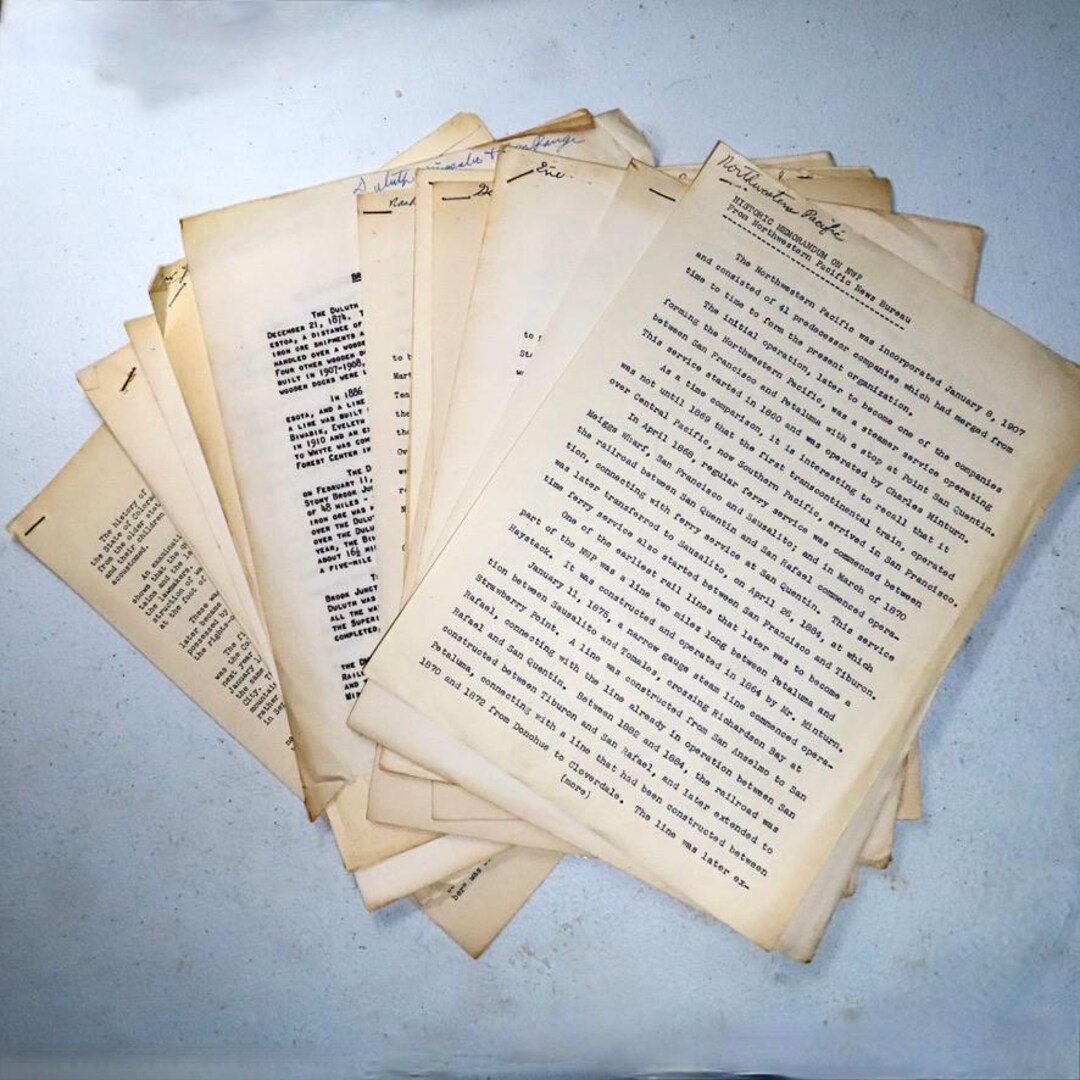Railroad Line 3 Typed History Grand Trunk Western NW Pacific Nashville ...