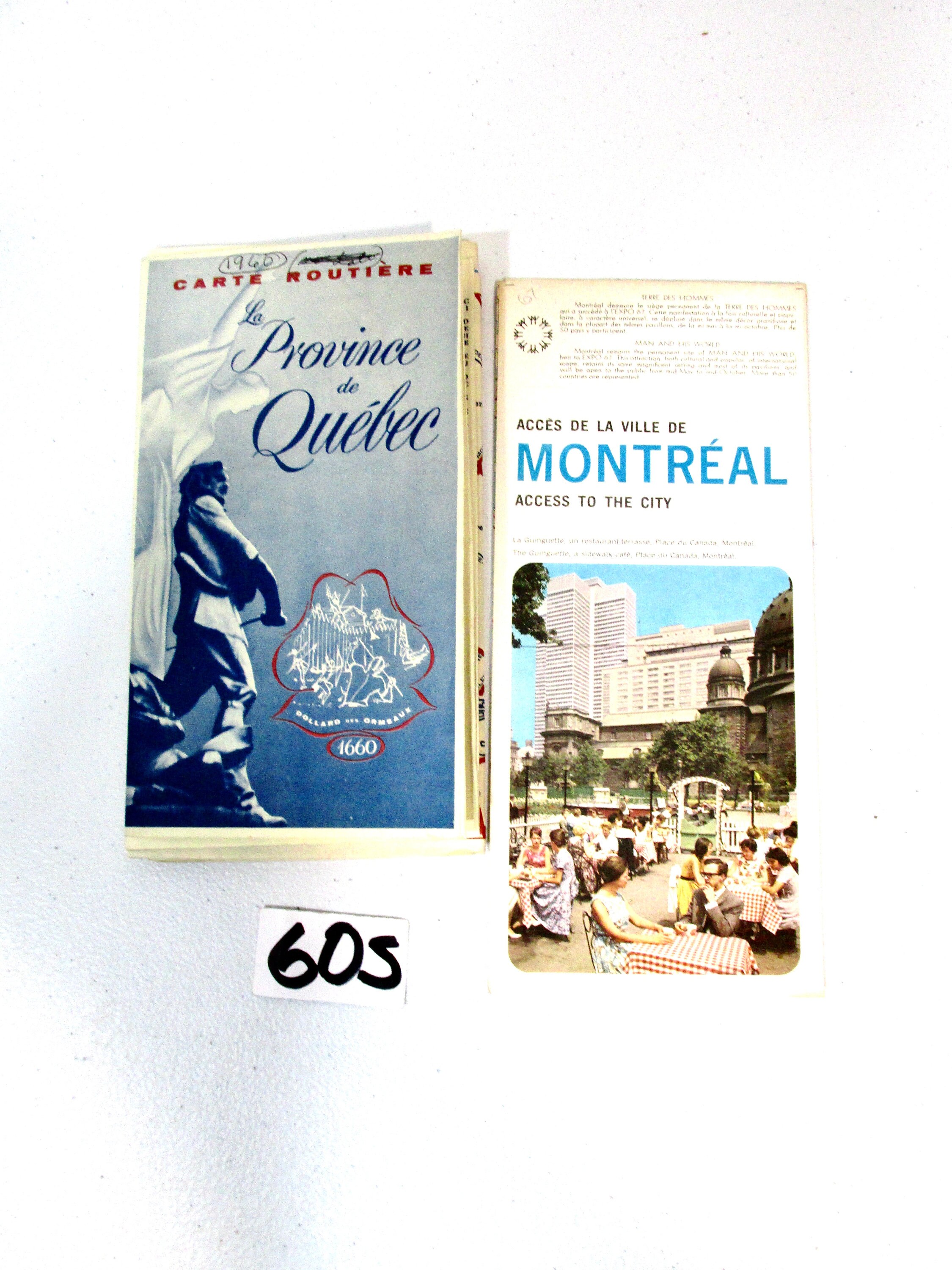 Canada Quebec Road Highway Maps Oil Gas Touring Vintage Road 50s 60s ...