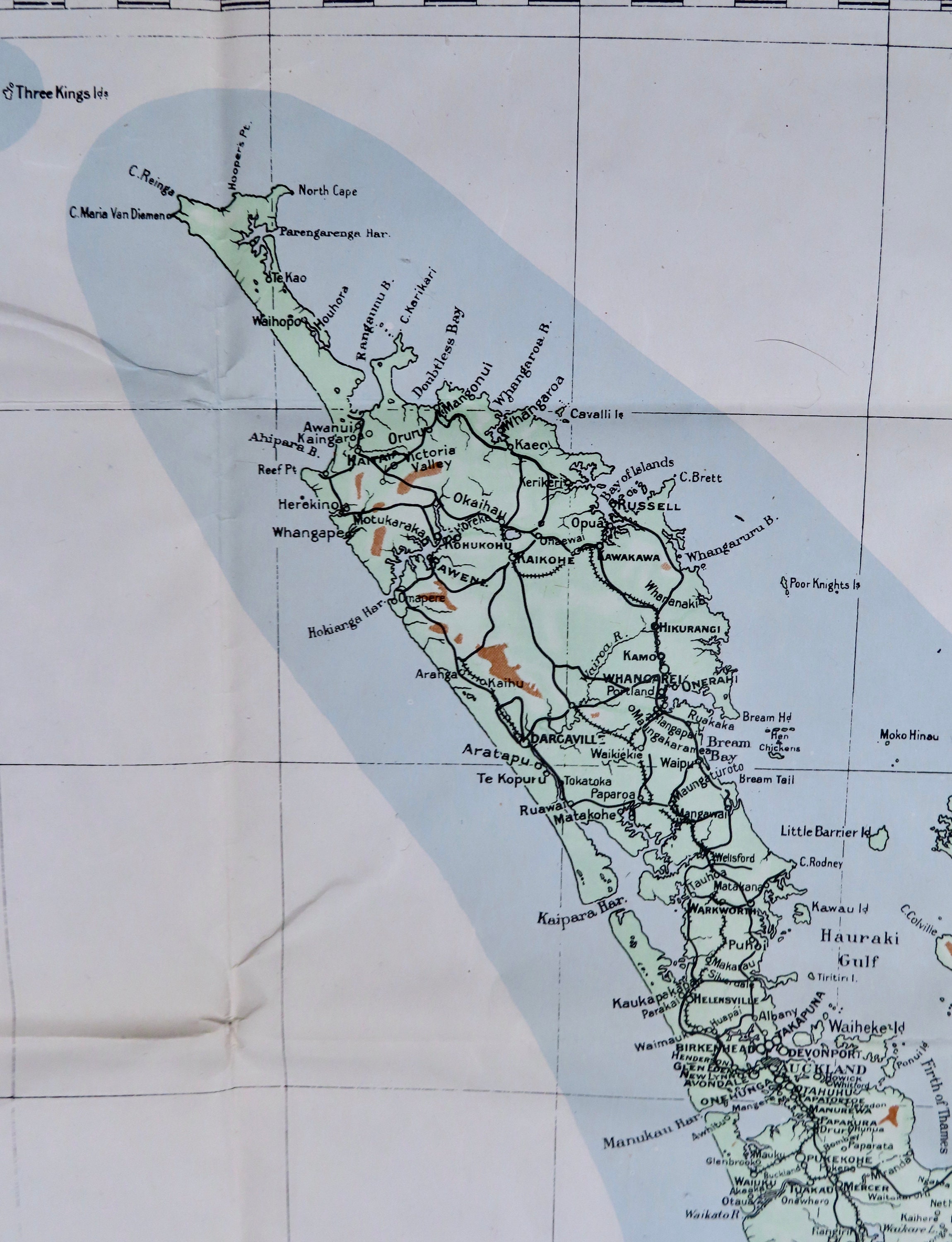 WWII New Zealand AMS L958 32" X 43" 1944 Vintage Army Map Service U.S ...