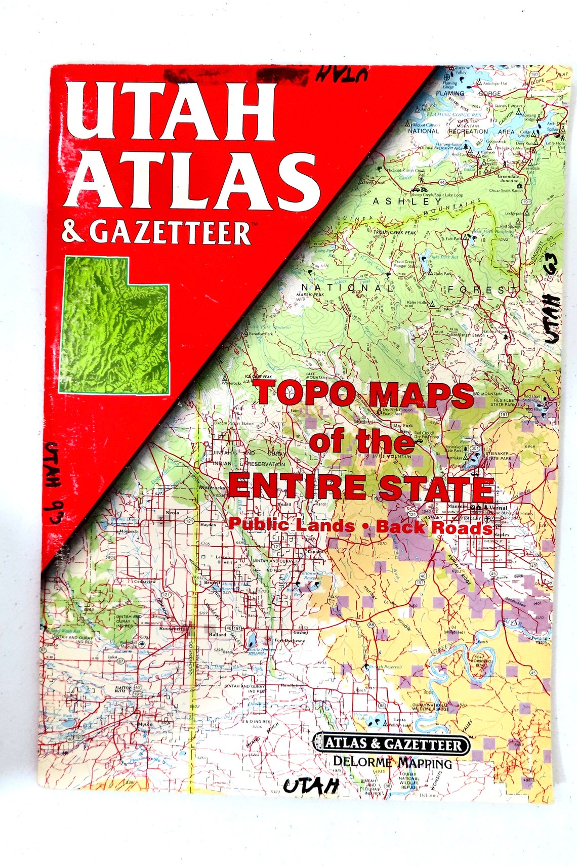 Vintage Atlas & Gazetteer Delorme Mapping Topo Maps Book Ohio Kansas ...