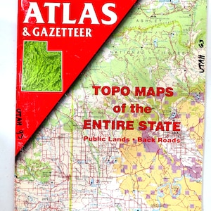 Vintage Atlas & Gazetteer Delorme Mapping Topo Maps Book Ohio Kansas ...