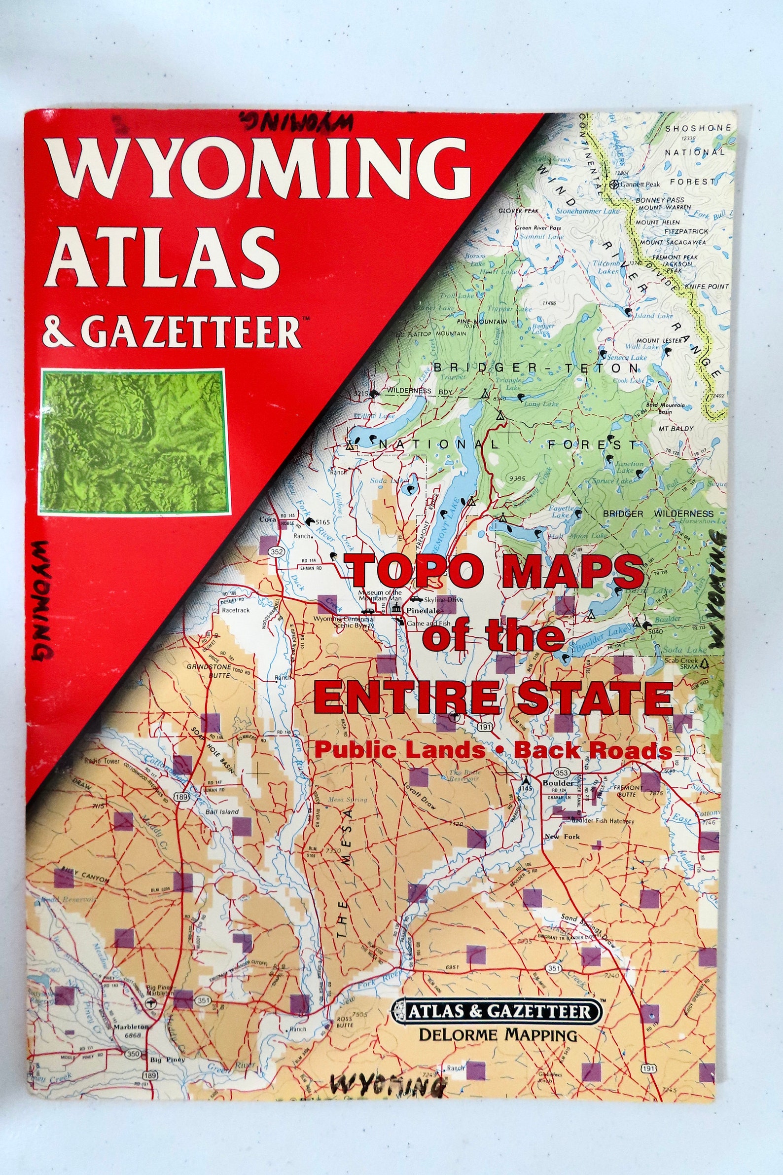 Vintage Atlas & Gazetteer Delorme Mapping Topo Maps Book Ohio Kansas ...