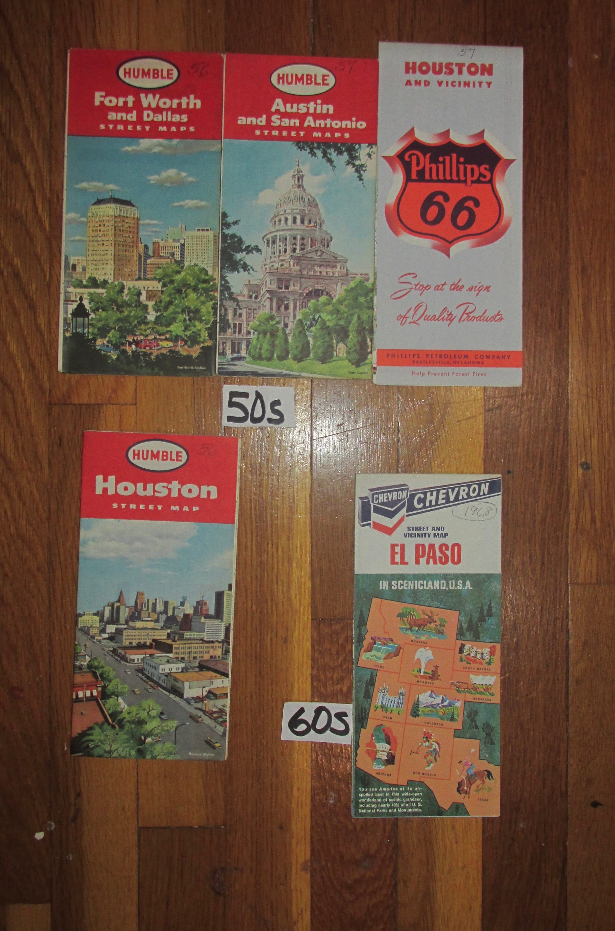Texas Highway State Maps Vintage Dallas Auston Altas 50s 60s 70s 80s ...