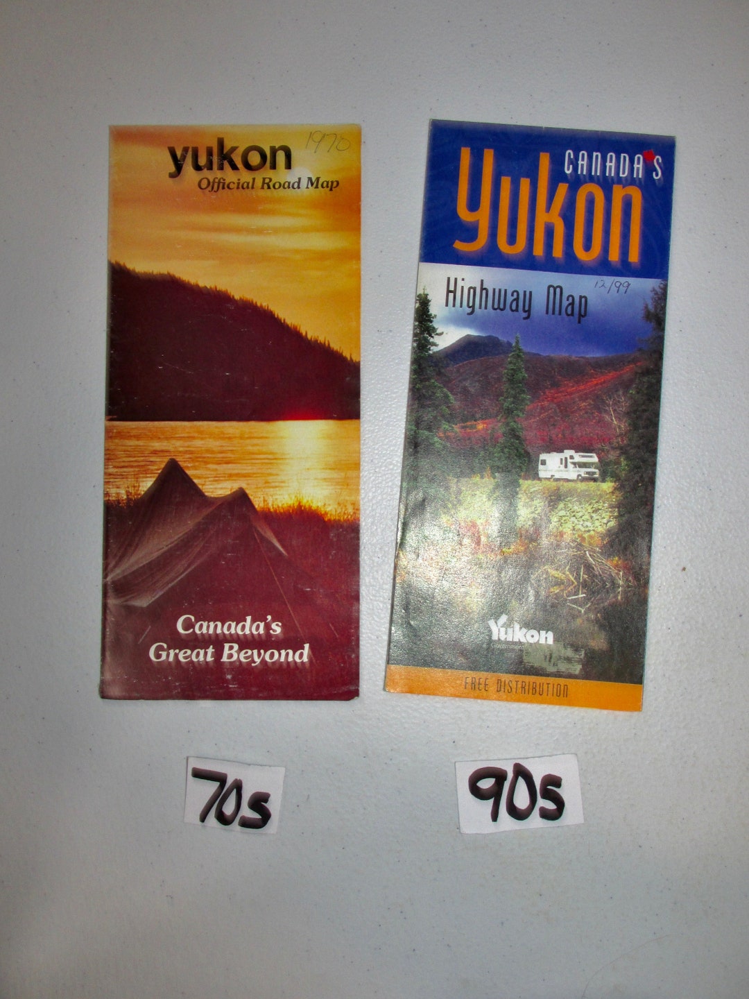 Canada Yukon Road Highway Maps Oil Gas Touring Vintage Road BUY 5 or ...