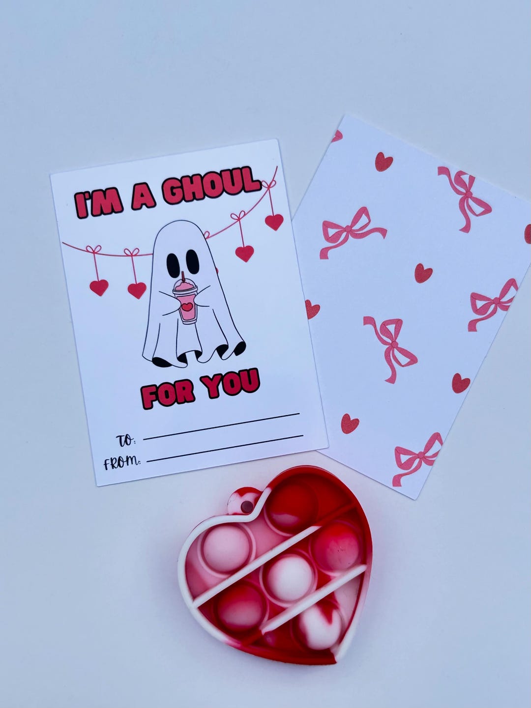 Cute Ghost Printable Valentine, Instant Download - Etsy