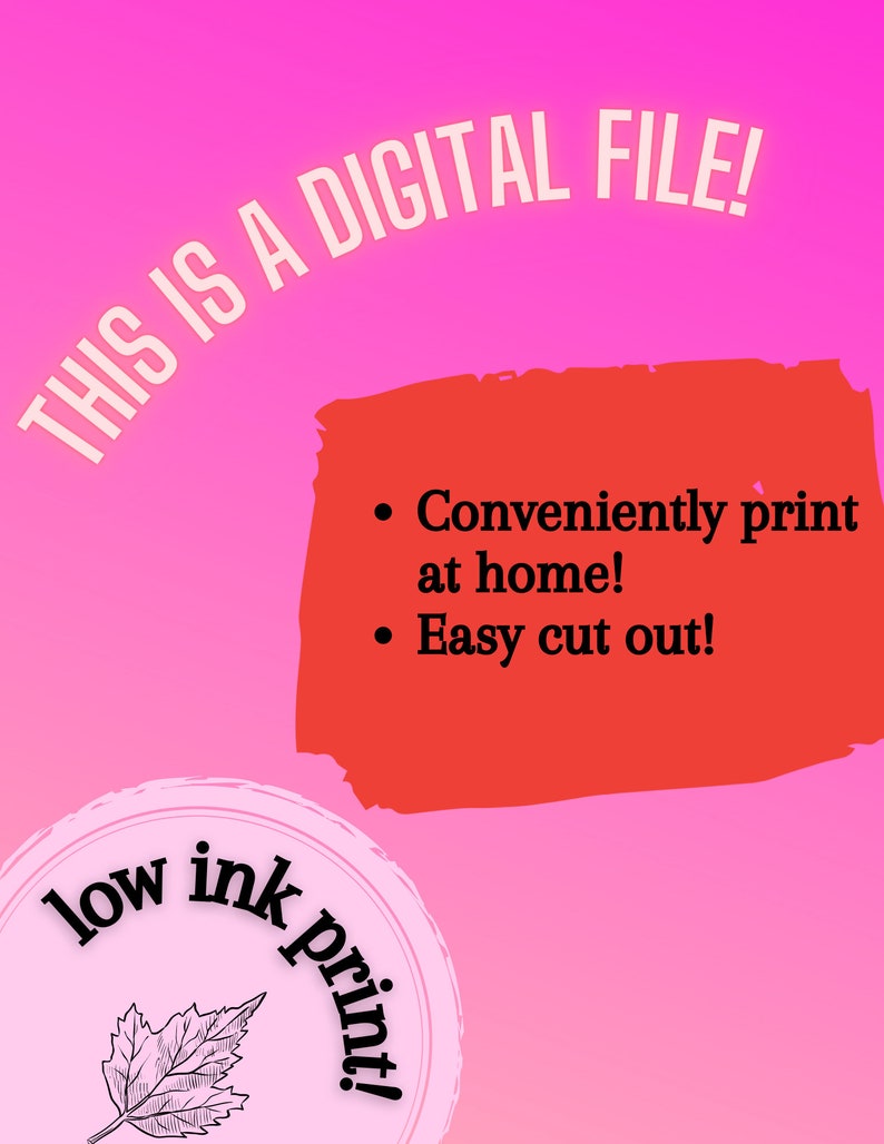 LOW INK Valentine's Day Card Printable (20 Different Printable Cards ...