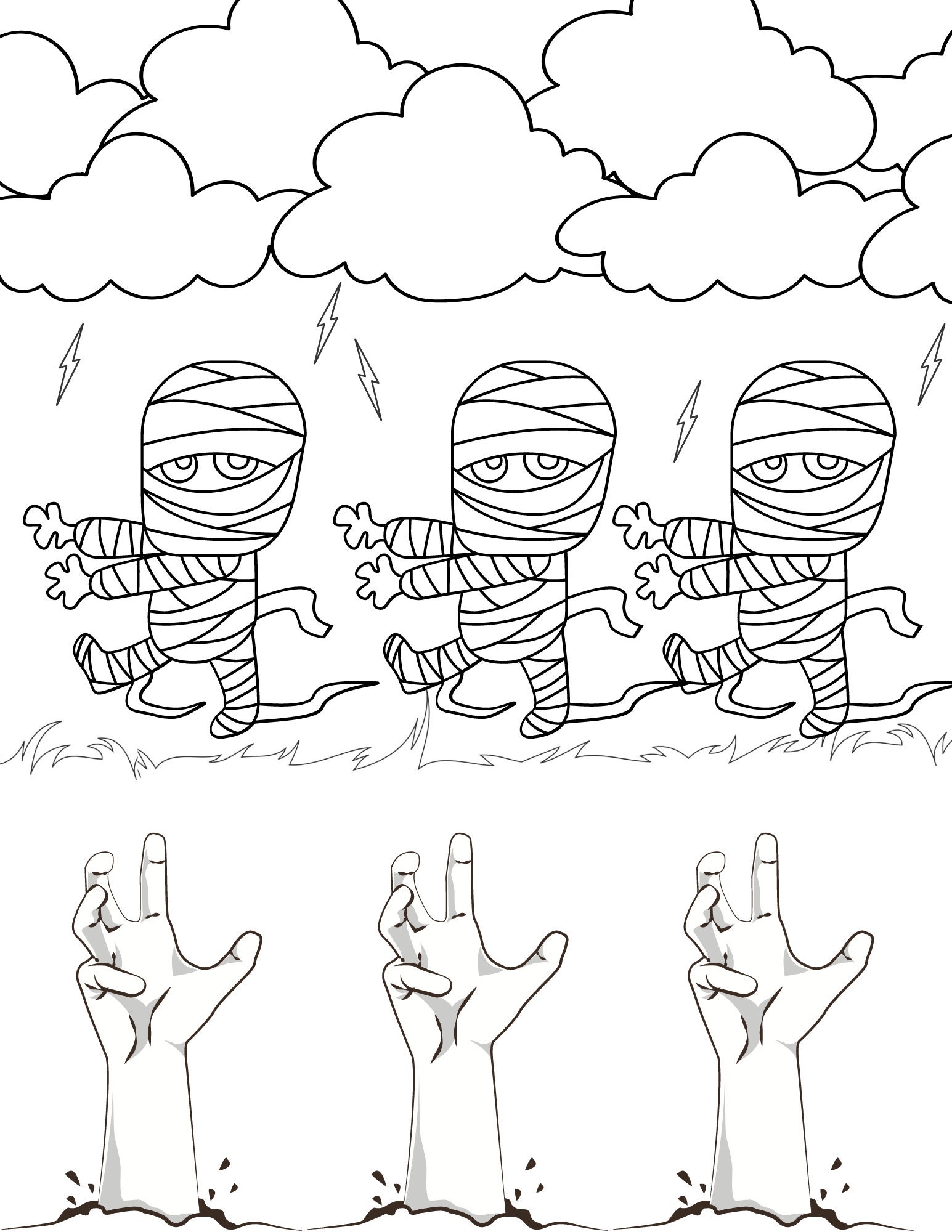 Printable Halloween Coloring Book - Digital Download - Etsy