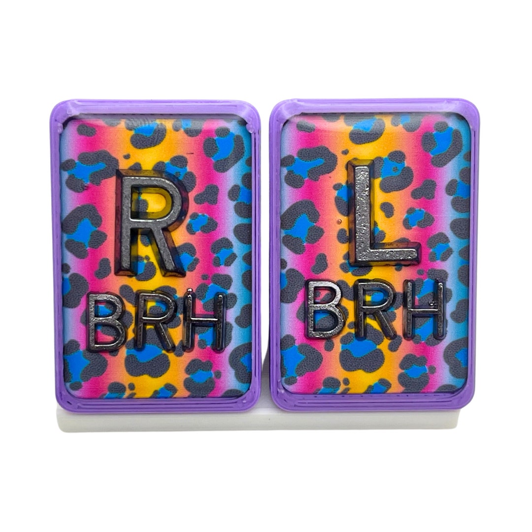 X-ray Markers With Initials | Colorful Leopard Print | Custom Rad Tech ...