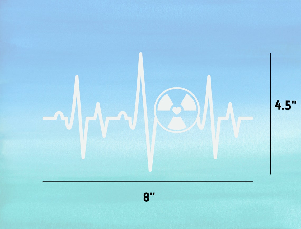 Radiology Heart Beat Decal for Car X-ray Logo Decal for - Etsy