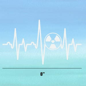 Radiology Heart Beat Decal for Car | X-ray Logo Decal for Vehicle ...