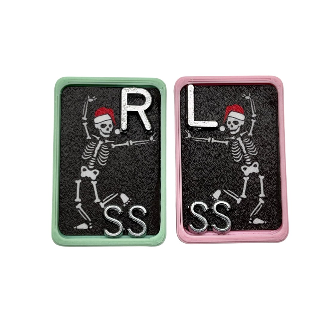 Holiday X-ray Markers | Dancing Skeleton With Santa Hat | Custom Rad ...