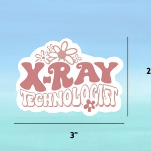 X-ray Tech Sticker | Retro Style Rad Tech Waterproof Sticker for Water ...