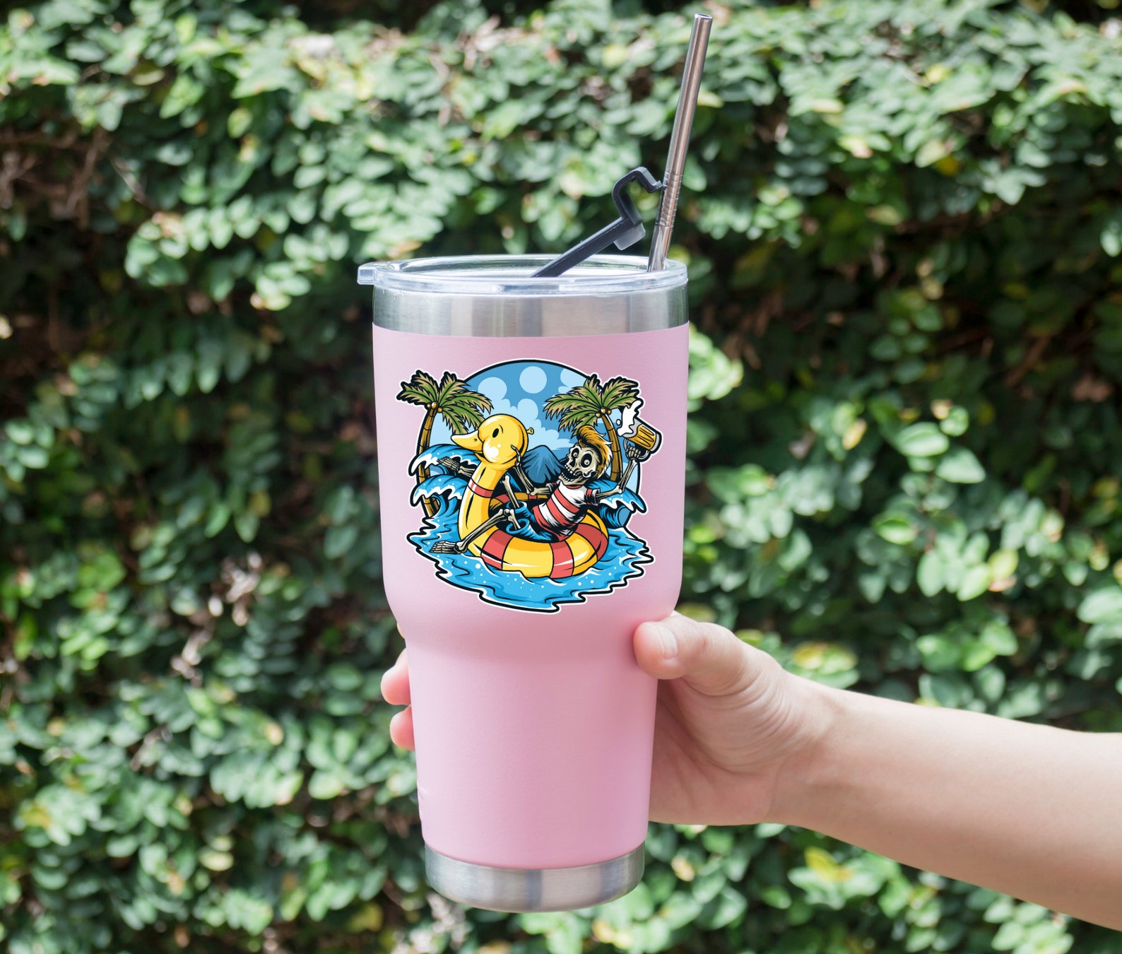 Rad Tech Sticker | Summertime Party Skeleton | Waterproof X-ray Tech ...