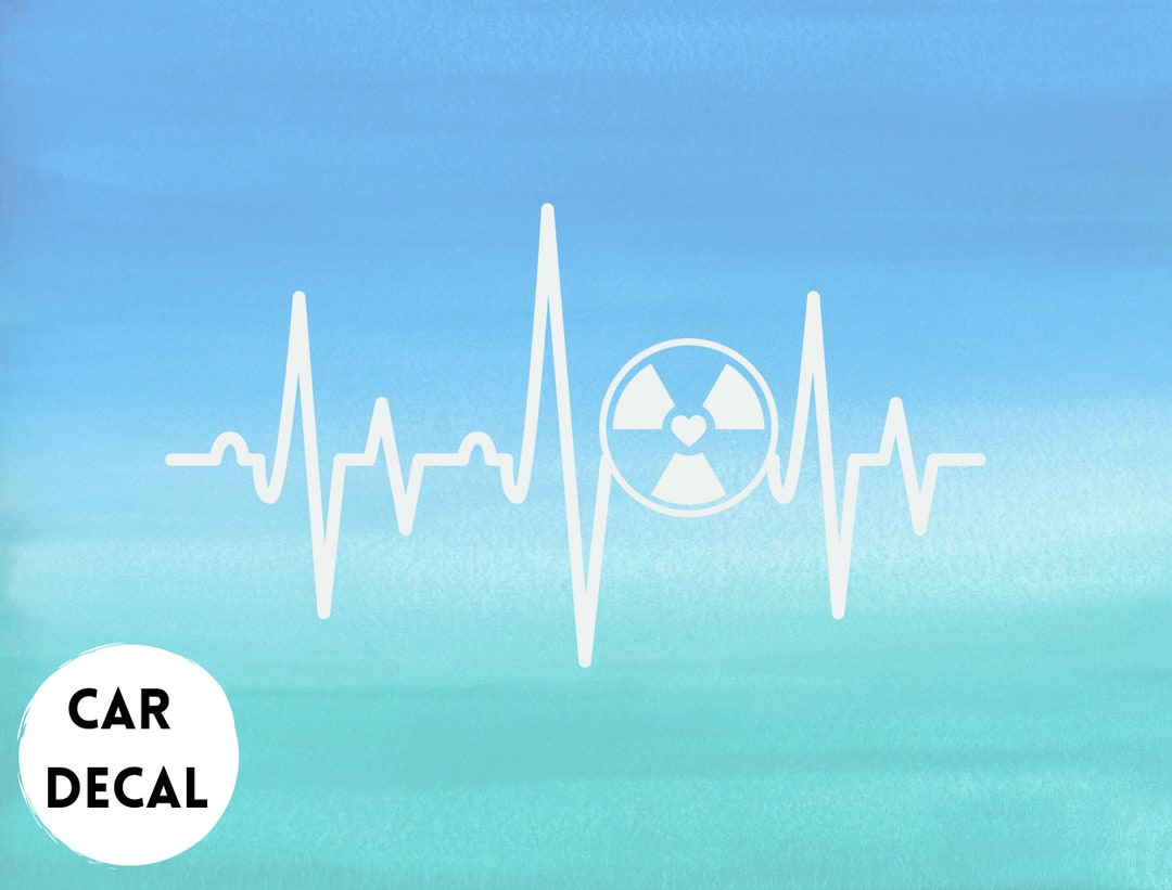 Radiology Heart Beat Decal for Car | X-ray Logo Decal for Vehicle ...