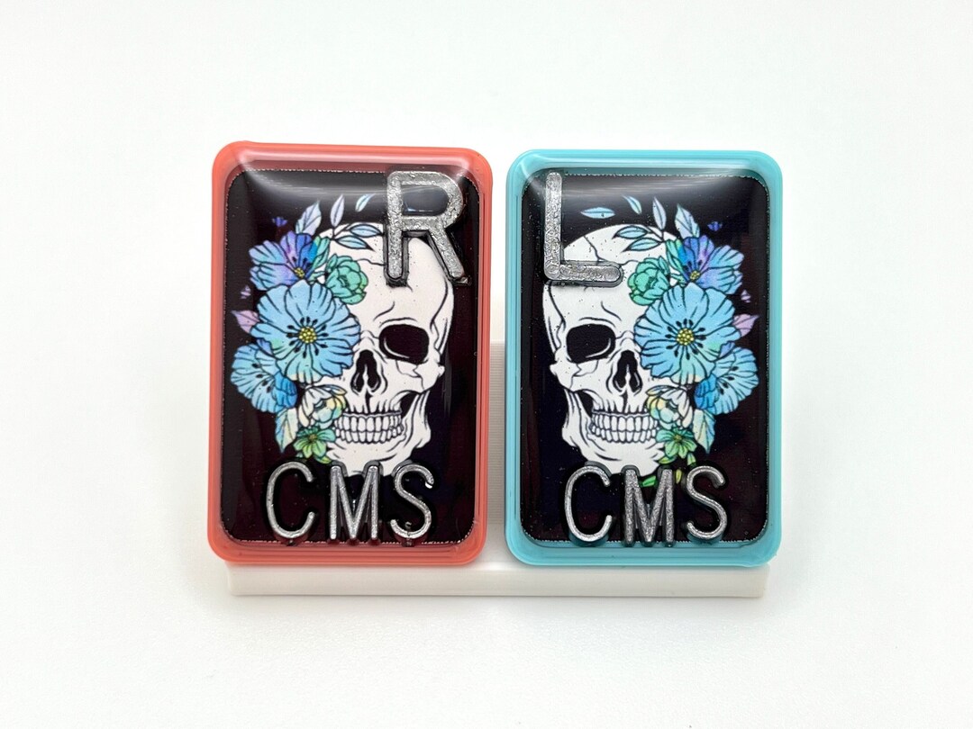 X-ray Markers With Color Options | Floral Skulls | Custom Rad Tech ...