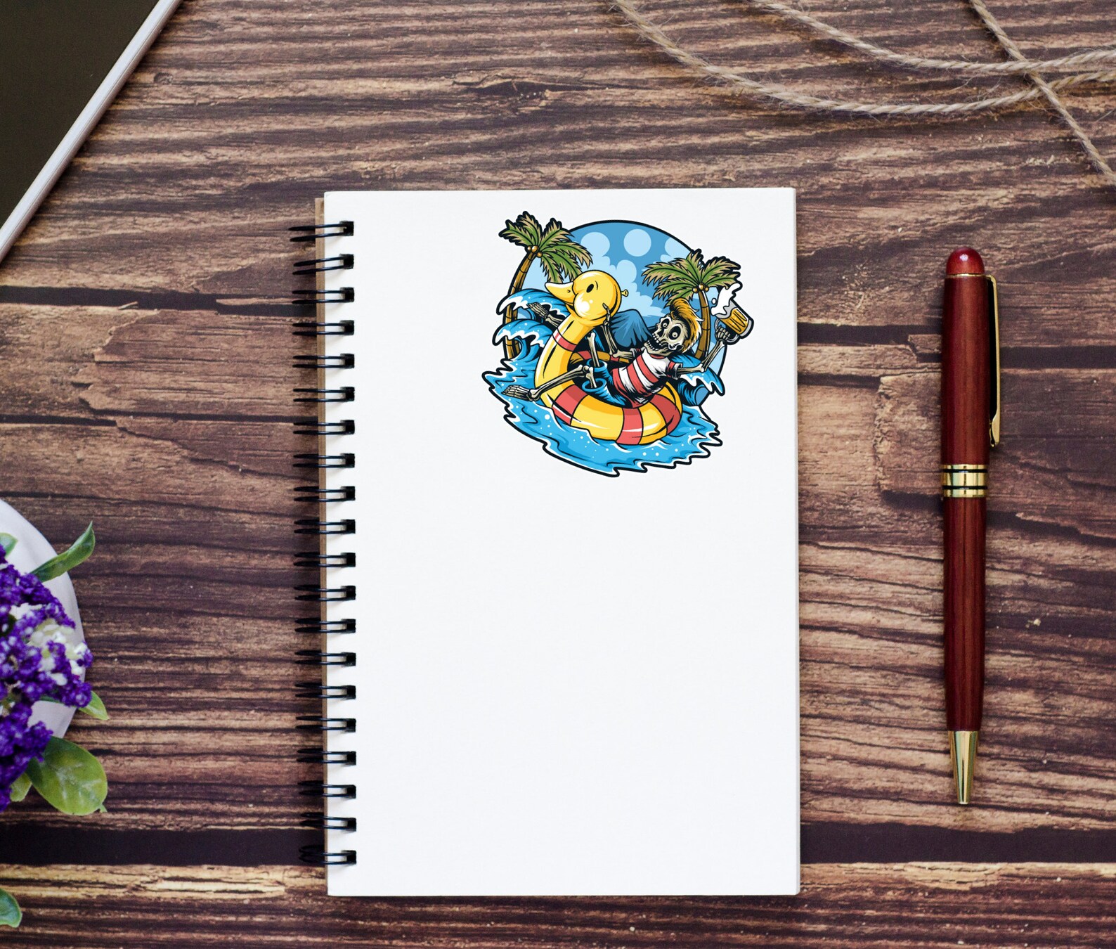 Rad Tech Sticker | Summertime Party Skeleton | Waterproof X-ray Tech ...