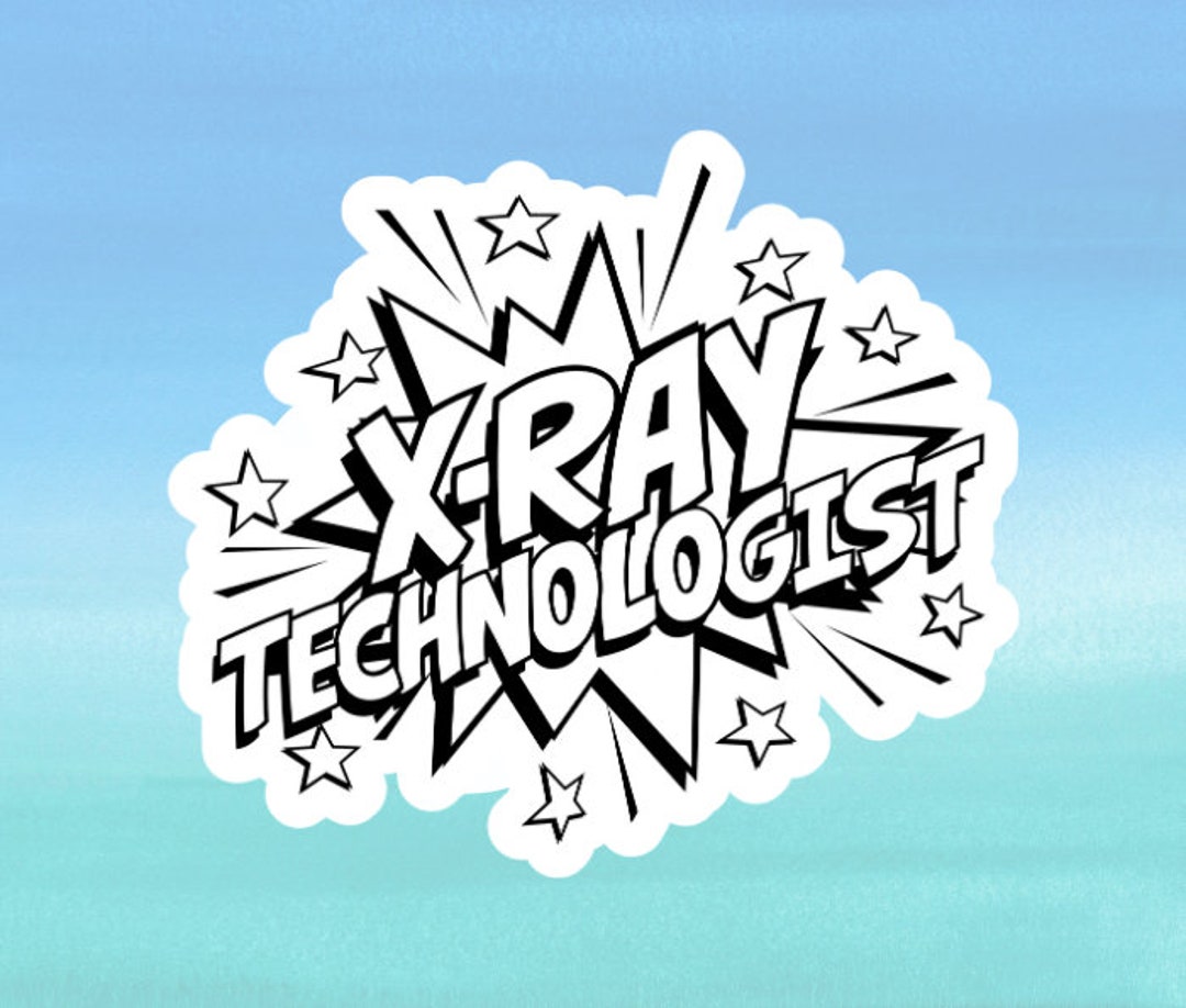 Radiology Sticker | Superhero X-ray Technologist | X-ray Tech Sticker ...