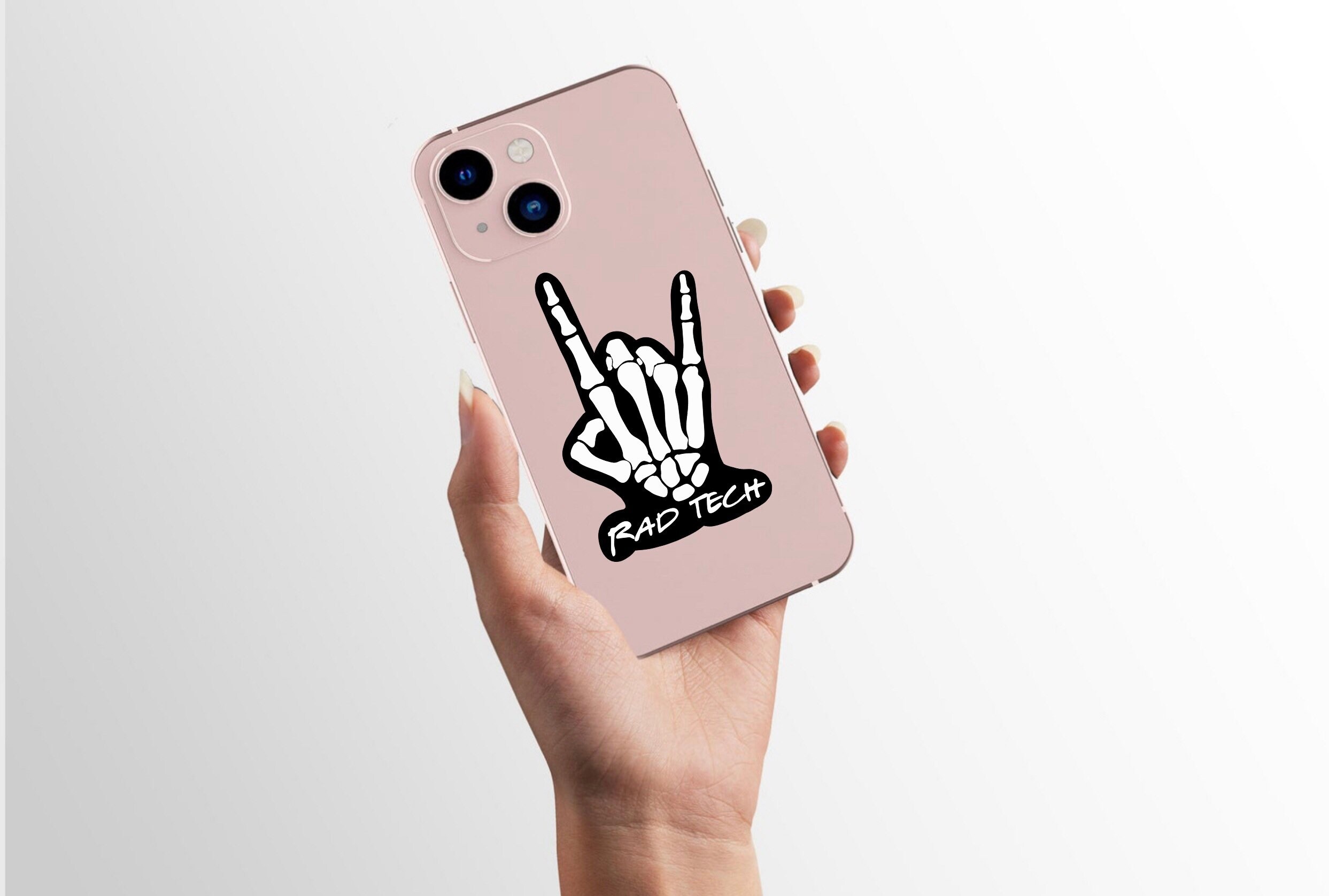 Rad Tech Sticker Rock Hand Symbol Waterproof X-ray Tech - Etsy