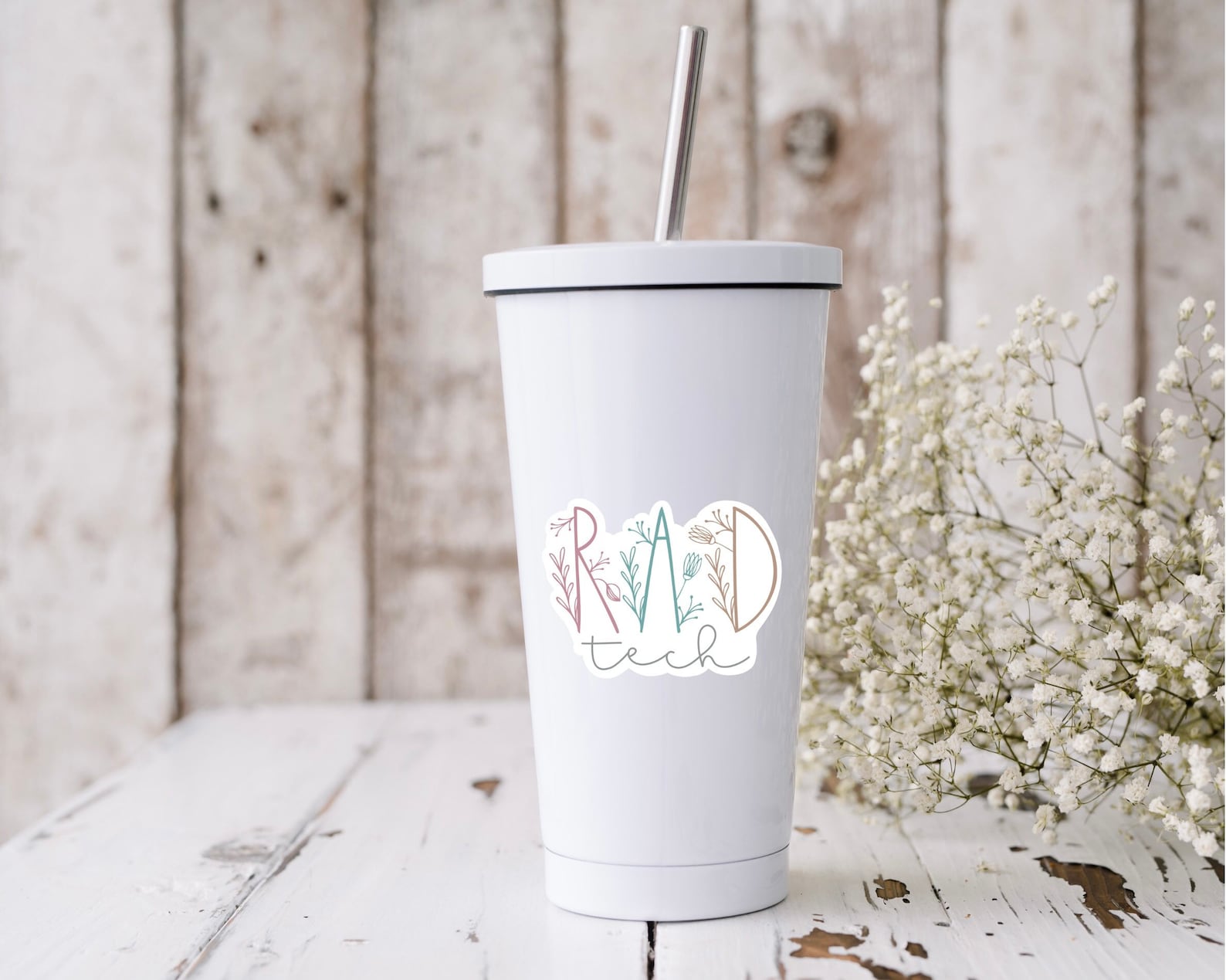 Radiology Sticker | Floral Rad Tech Decal | X-ray Tech Sticker for ...