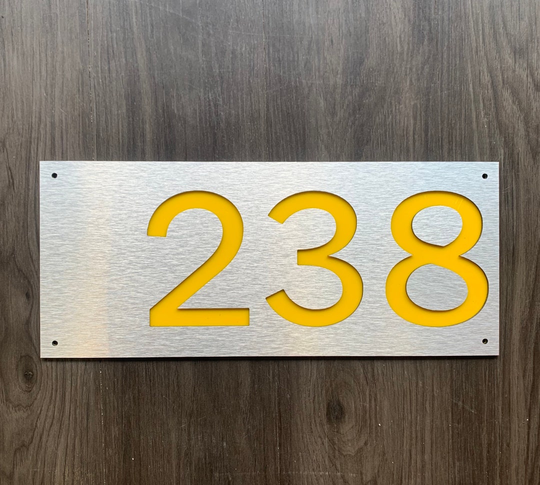 House Numbers, Vertical Address Plaque, Horizonatal Address Sign ...
