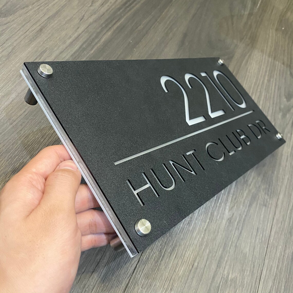 Custom House Number Sign LED House Number Personalized - Etsy