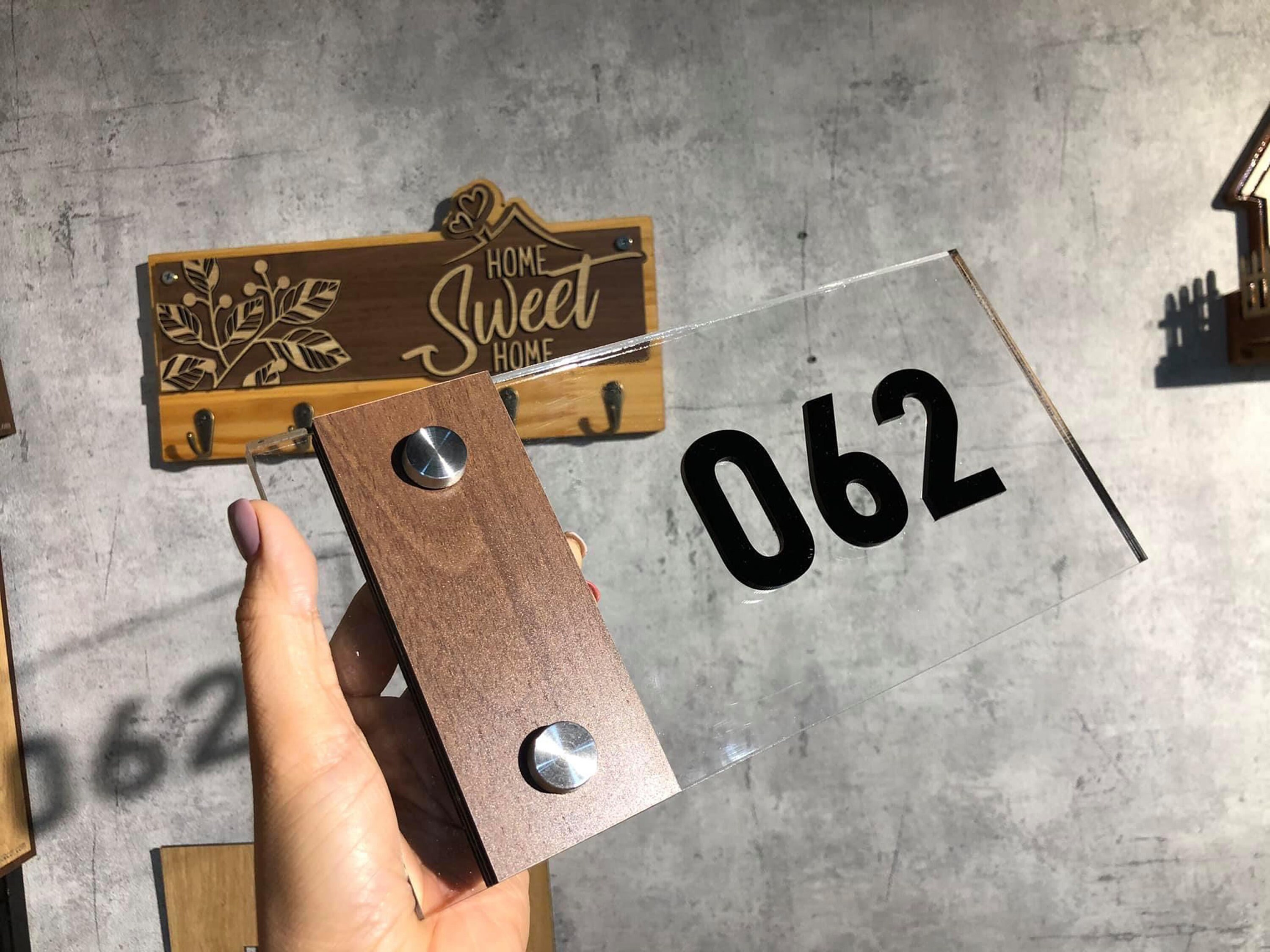 Custom LED House Number, House Sign Led, Illuminated House Sign Modern ...