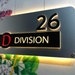 LED House Number Vertical Address Plaque Modern House - Etsy