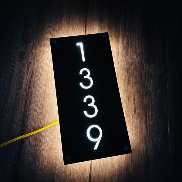 Lighted Address Numbers - Etsy