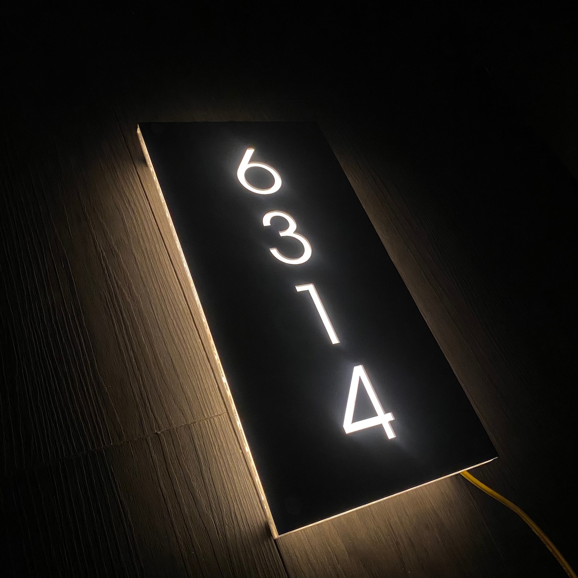 Custom LED House Number Illuminated House Sign Modern LED - Etsy