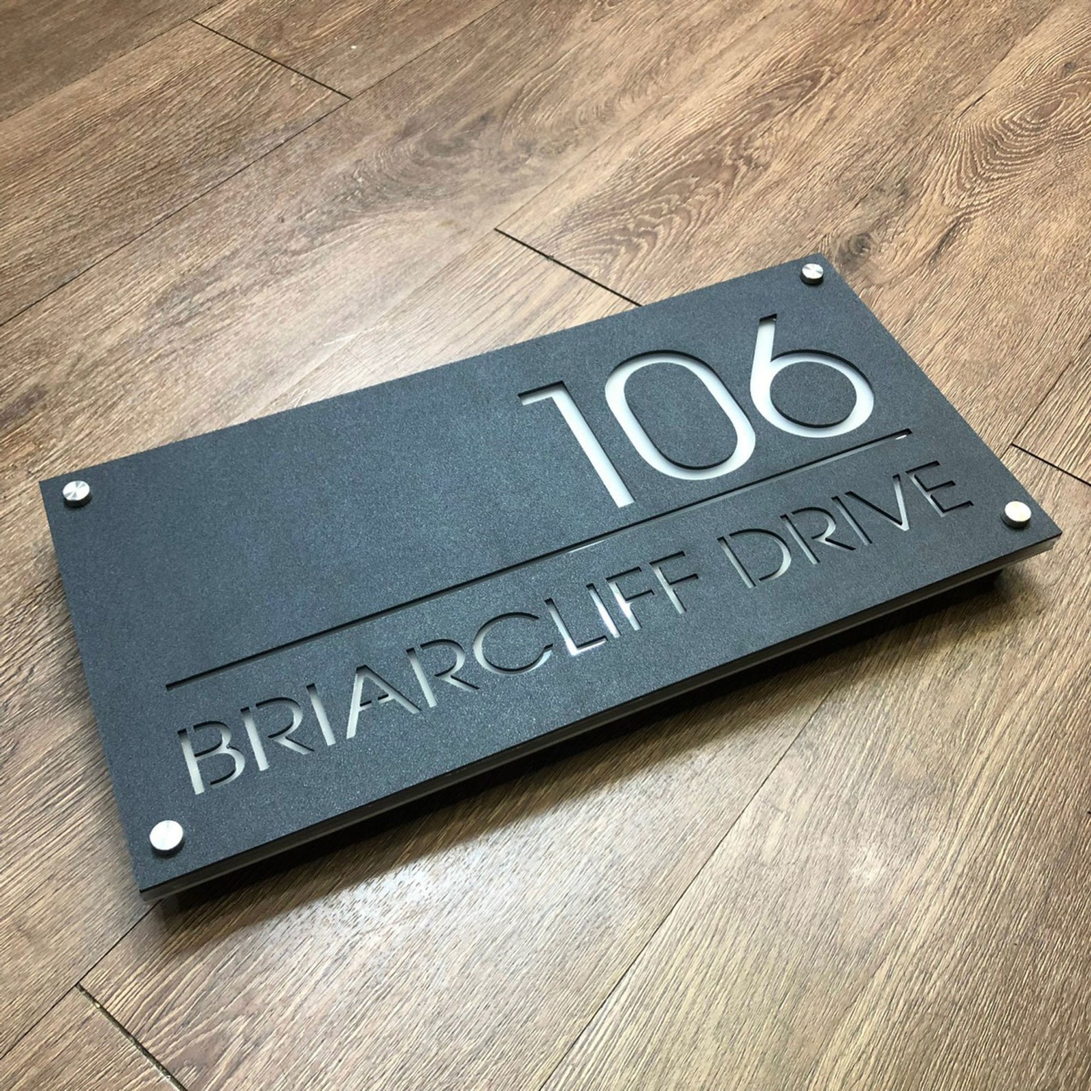 Custom House Number Sign LED House Number Personalized - Etsy