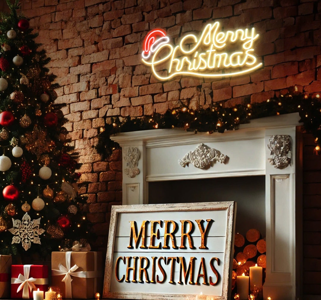 Merry Christmas Sign Decor Lighting, Neon Sign Teenage Girl Gifts ...