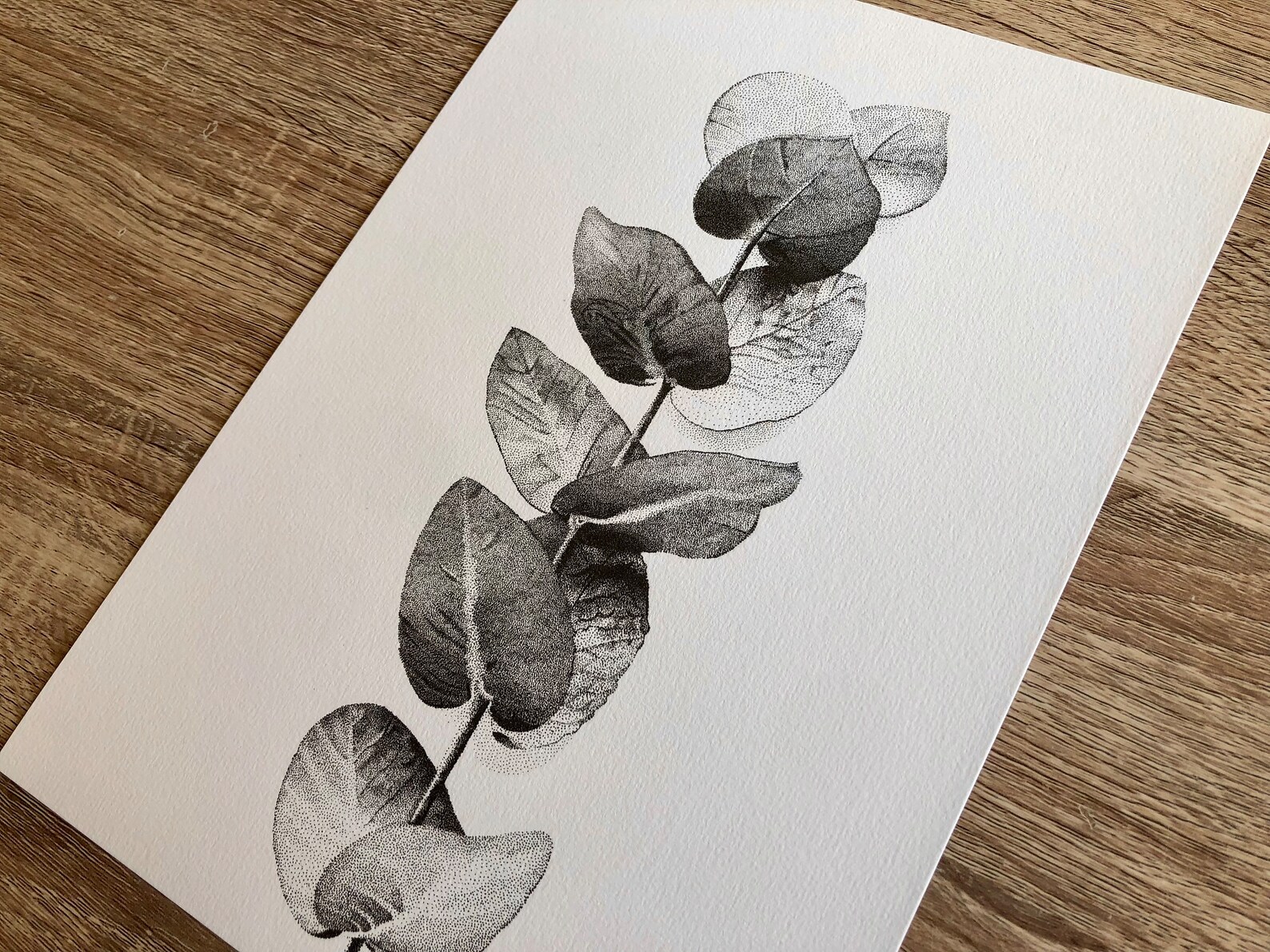 Eucalyptus Leaves • Botanical Print, Plant Poster, Pointillism ...
