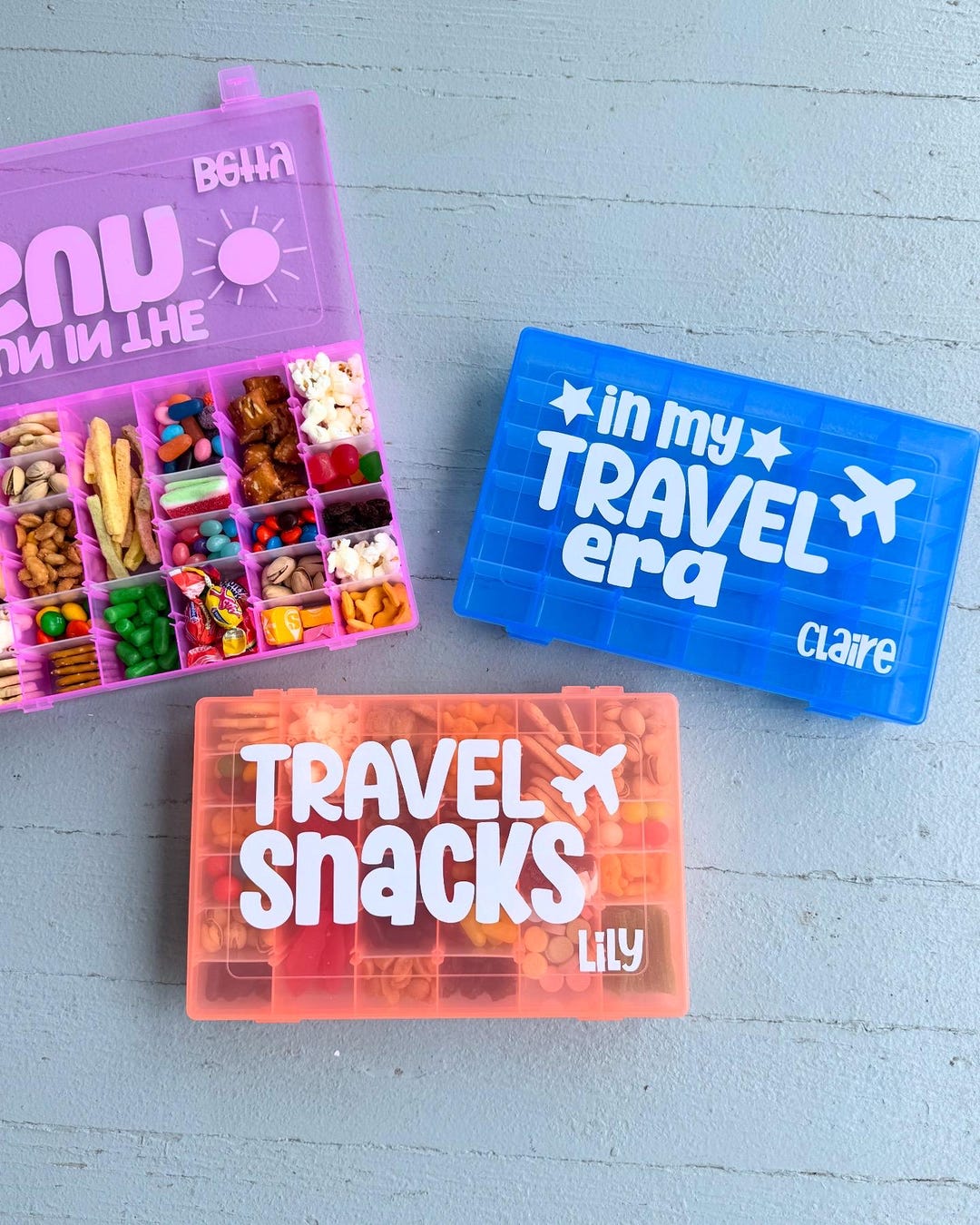 Travel Snack Box | Kids Snack Container, Toddler Adult | Food Storage ...