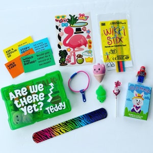 KIDS Travel Activity Busy Box mini Ages 4 Road Trip & Airplane Car ...