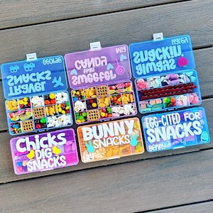 Easter Snack Box Easter Basket Ideas Stuffer Filler Personalized Treat ...