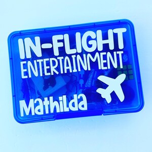 KIDS Travel Busy Box ages 4 Airplane Road Trip Car Activity Fidget Toy ...