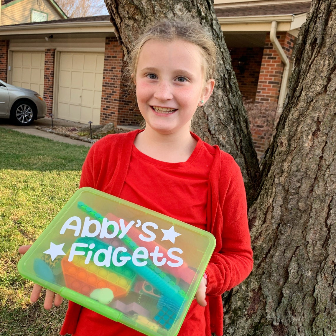 Fidget Storage Box Fidget Organizer Case With Lid Travel - Etsy