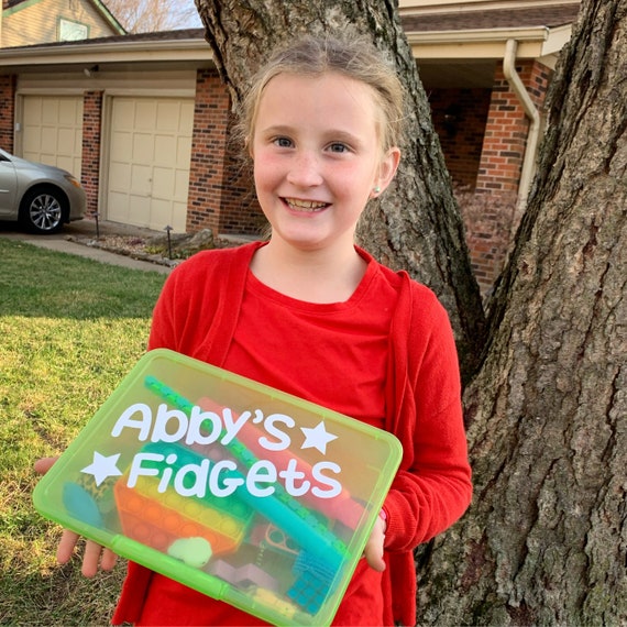 Fidget Storage Box Fidget Organizer Case With Lid Travel - Etsy