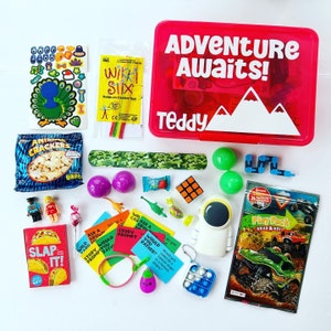 KIDS Travel Busy Box ages 4 Airplane Road Trip Car Activity Fidget Toy ...