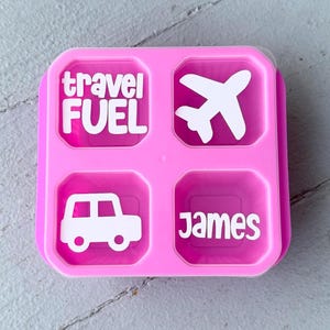 Travel Snack Box + 4 Compartments | Airplane Snack Box, Road Trip Treat ...