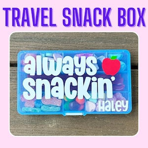 Travel Snack Box | Personalized Treat Snackle Container Compartments ...