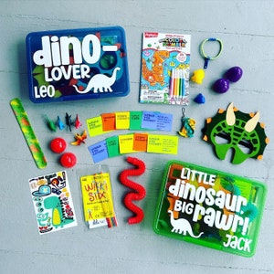 DINOSAUR Activity Kit | Travel Busy Box for Kids Toddler | Sensory ...