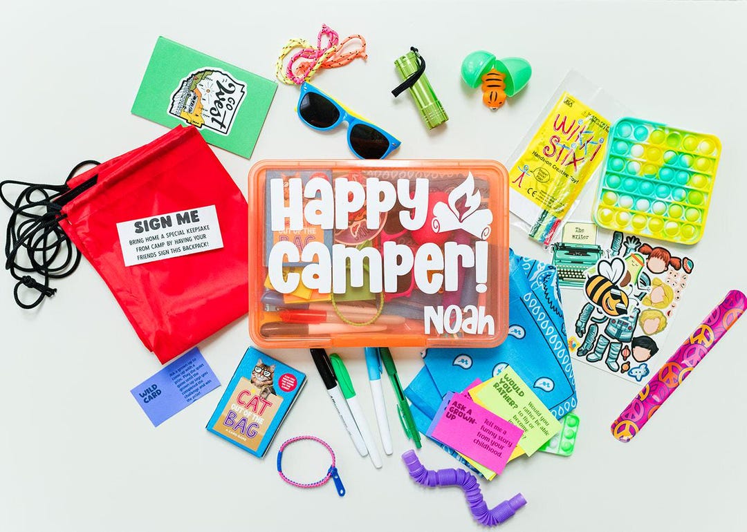 SUMMER CAMP Care Package, Overnight Camper Gift | Tween Kid Teen ...