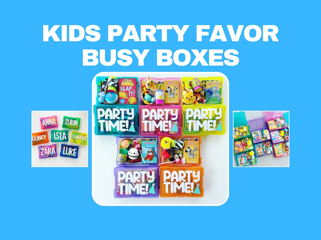 Party Favor Busy Boxes for Kids mini Pre-assembled Rainbow Birthday ...