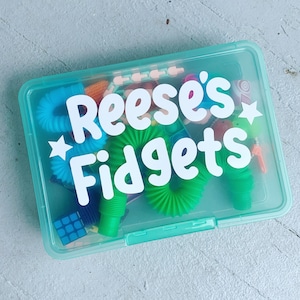 Fidget Sensory Personalized Storage Box, Desk Toy Mystery | School ...