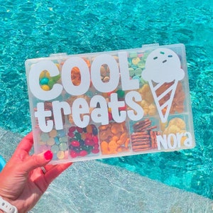 BEACH Snack Box Travel Nautical Pool Boat Gift | Kid Snackle Food Bento ...