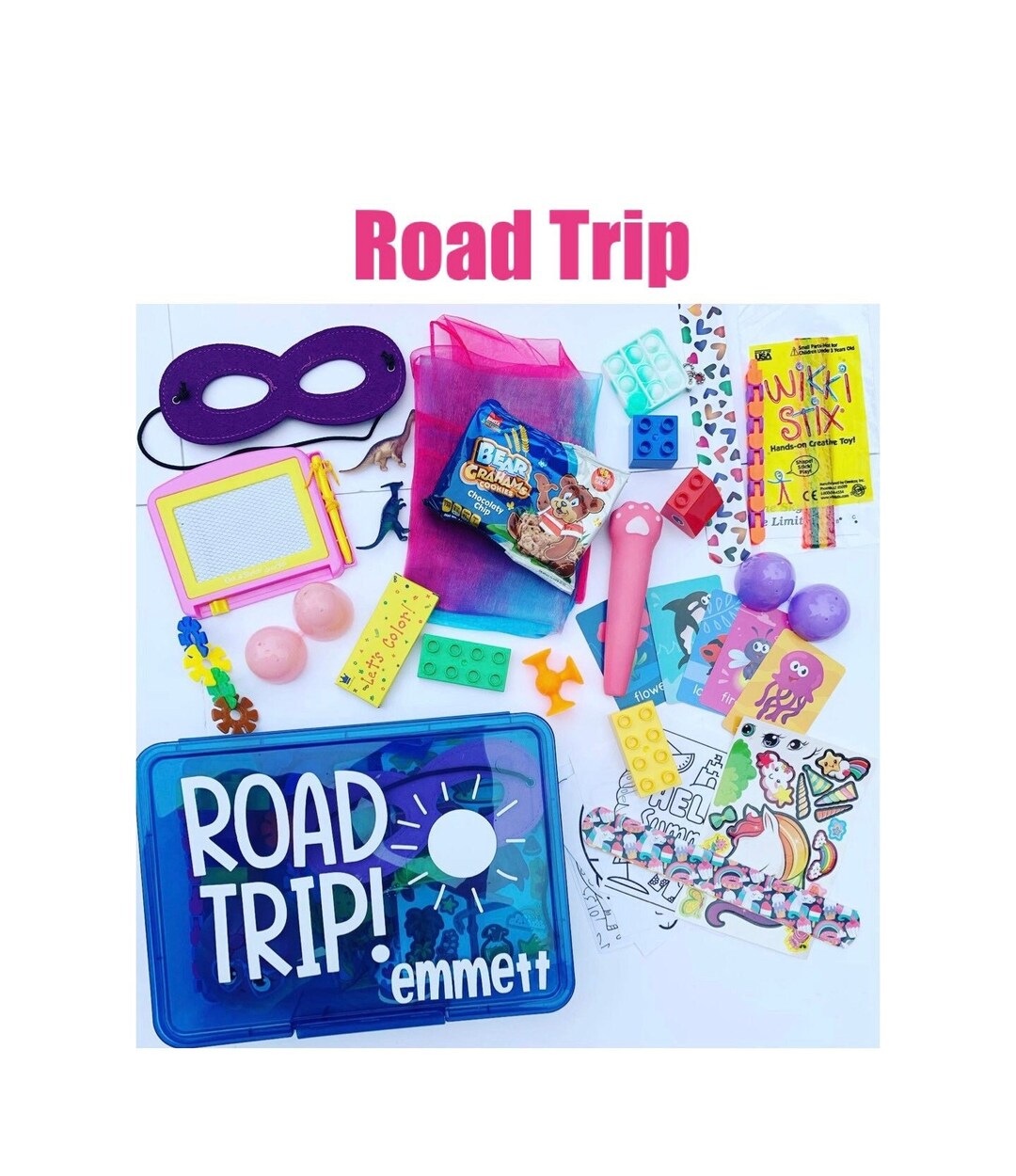 ROAD TRIP Activities for Kids, Toddlers Travel Busy Boxes ages 4 Car ...