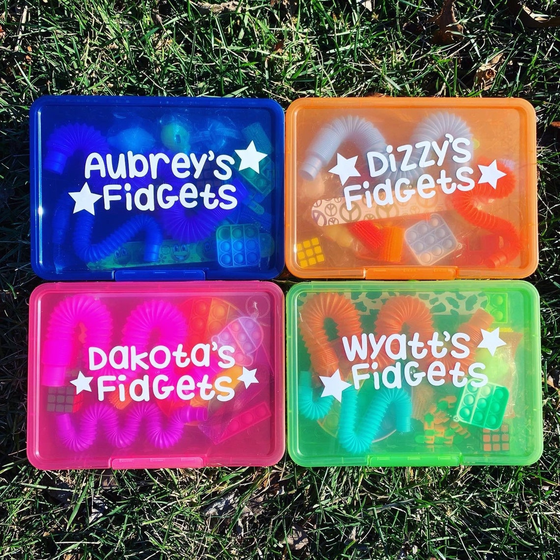 Fidget Storage Box Fidget Organizer Case With Lid Travel - Etsy